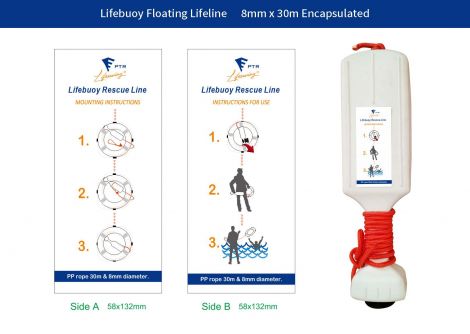 30.0mtr Encapsulated Lifebuoy Line | Marine Safety Supplies